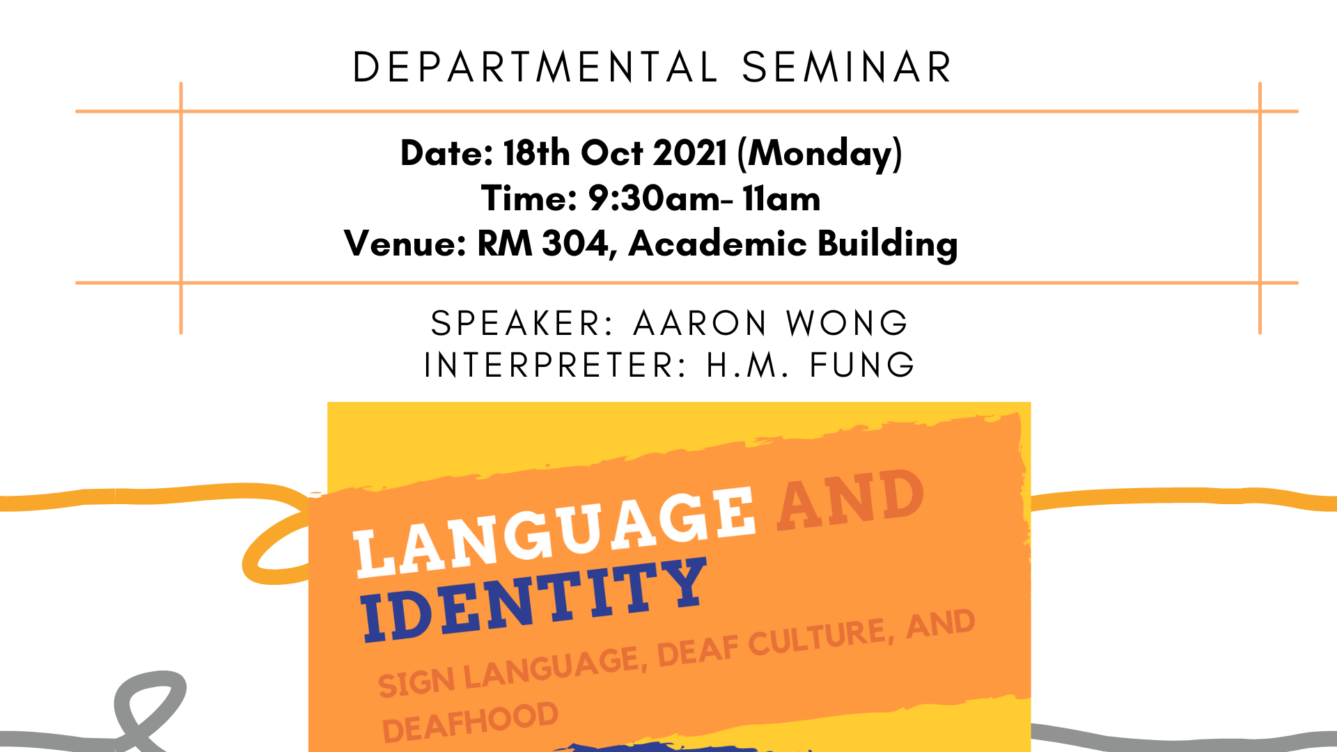 Departmental Seminar - Language and Identity | Department of English ...